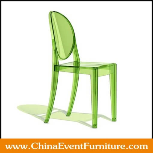 Stacked Green Ghost Chair For Events