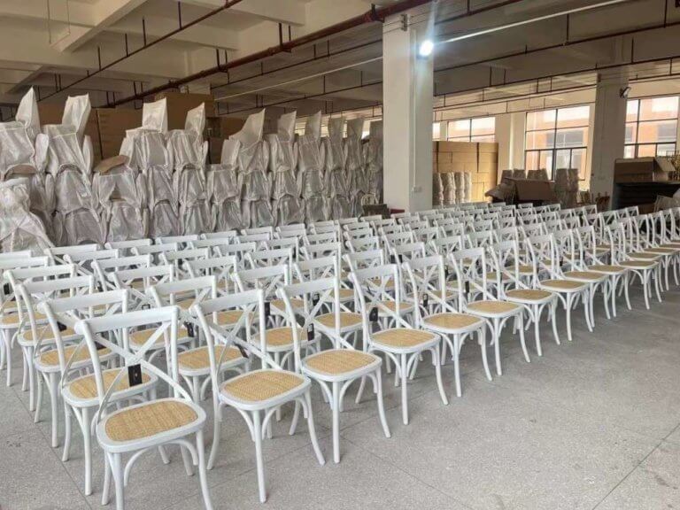 Types Of White Cross Back Chairs Wholesale